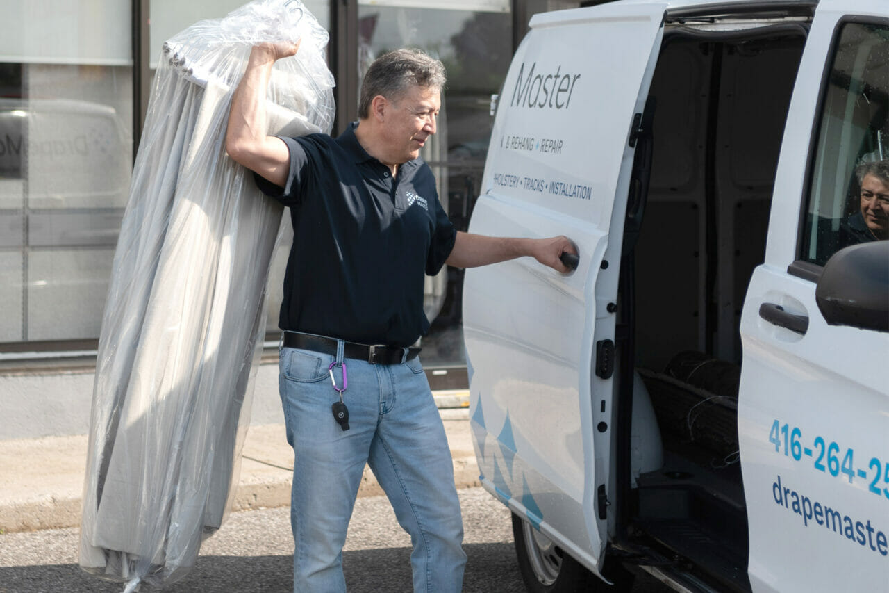 Toronto Take Down and Re-Hang - Drape Master